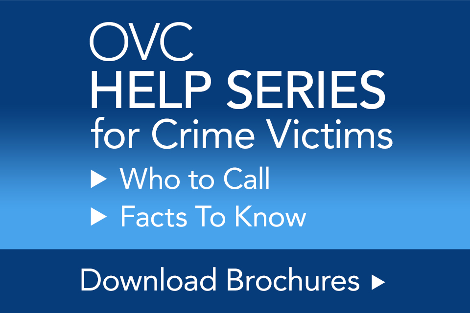 OVC Help Series for Crime Victims Card | Office for Victims of Crime