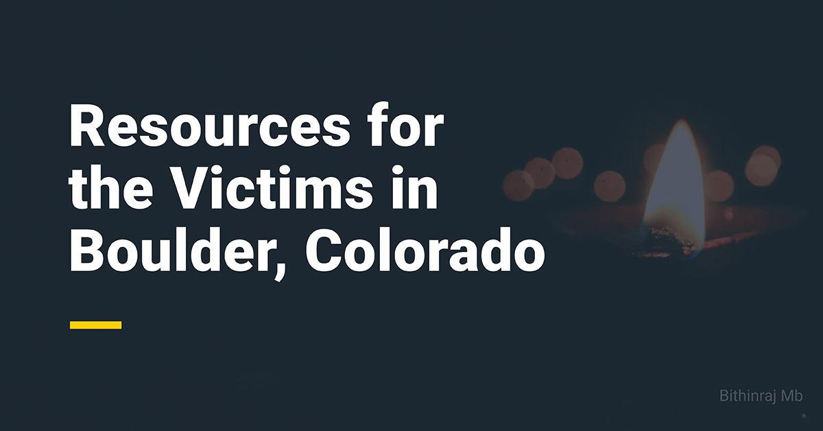 Resources and Support for the Victims in Boulder, Colorado | OVC