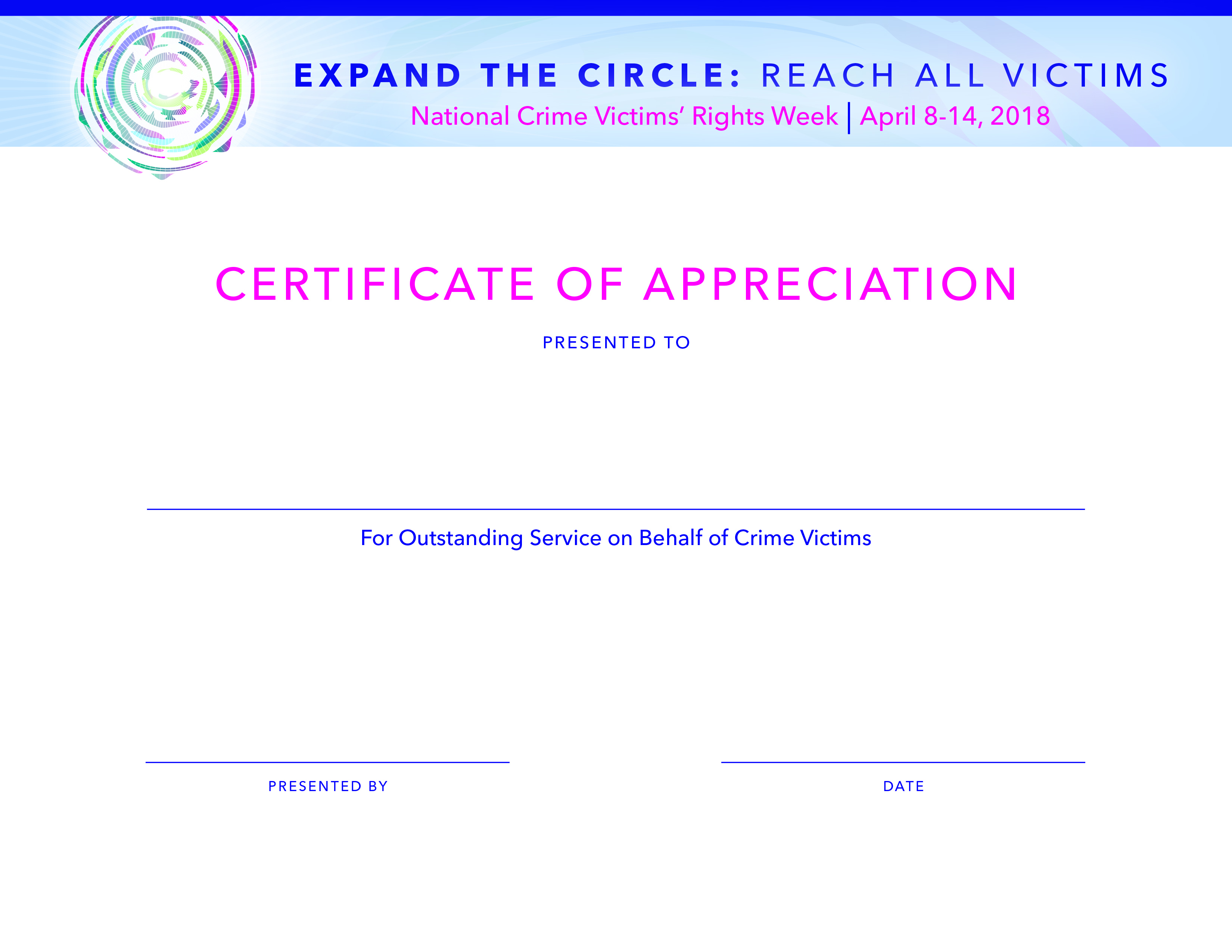 Archived | 2018 National Crime Victims' Rights Week (NCVRW) Resource ...