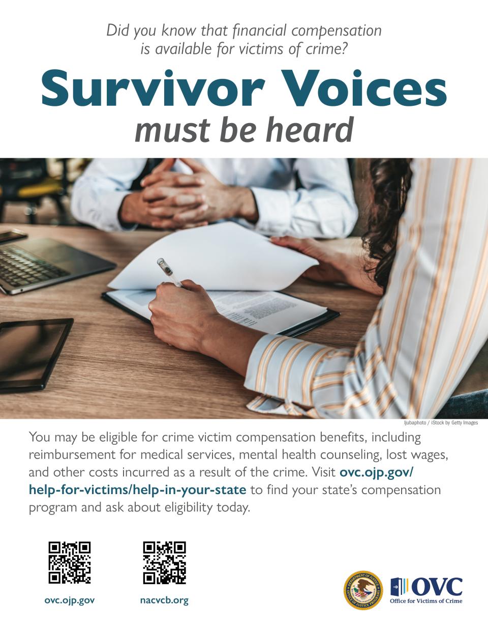 2023 National Crime Victims' Rights Week Victim Compensation Awareness ...